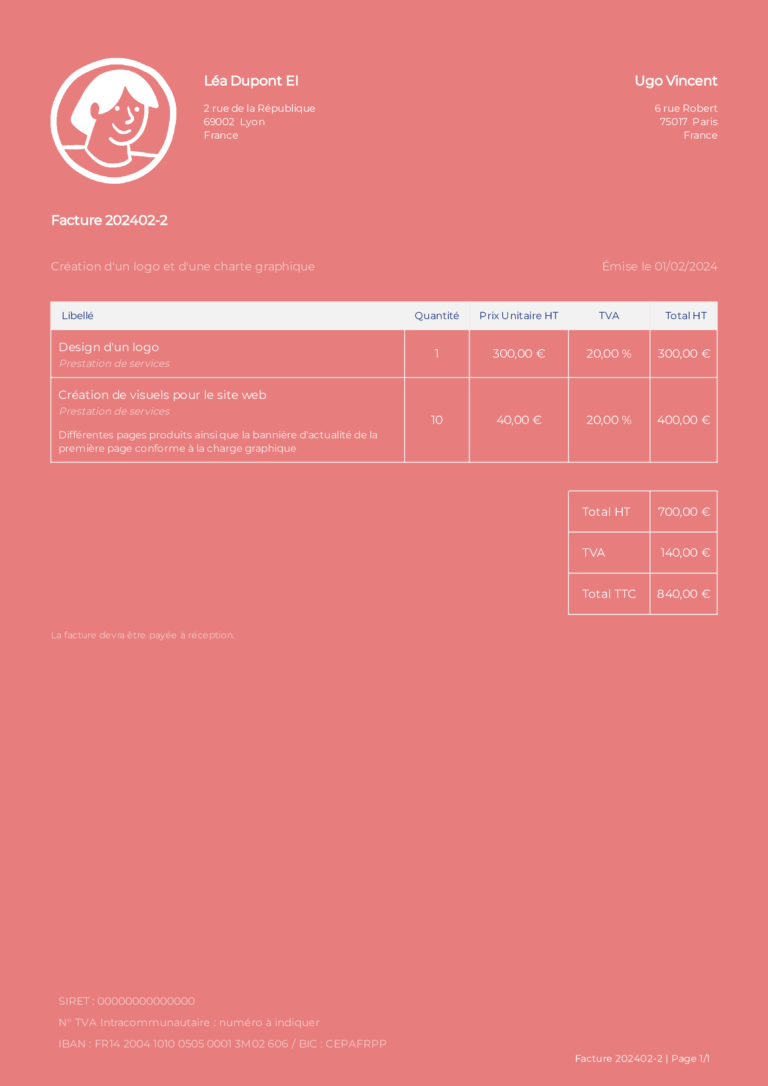 Exemples de factures freelance à télécharger gratuitement