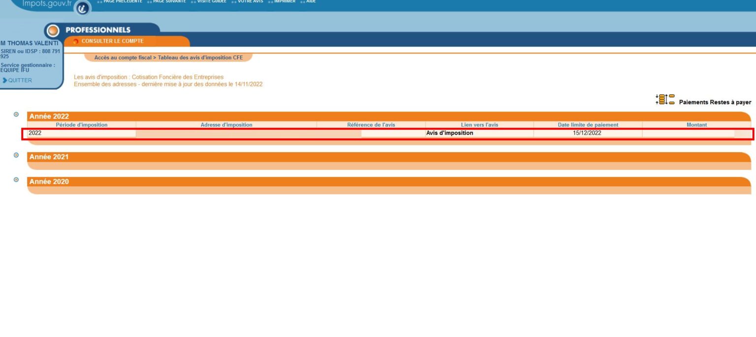 Comment remplir votre déclaration de CFE